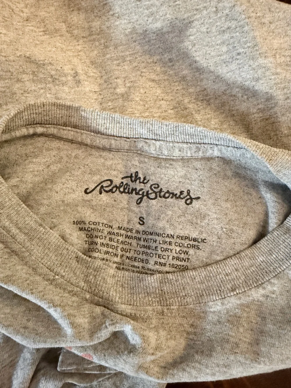 the Rolling Stones | Tops | The Rolling Stones Light Gray Short Sleeve ...
